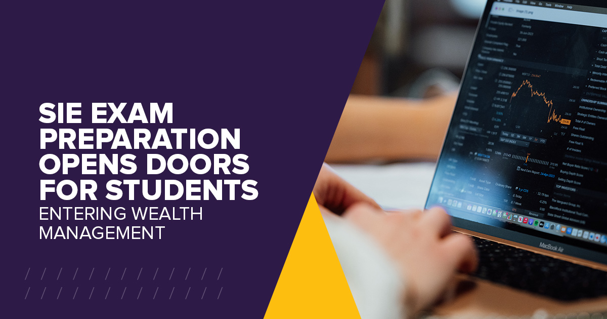 UNI’s SIE exam preparation opens doors for students entering wealth management | inside UNI